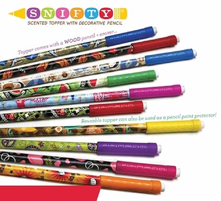 1 x Snifty Glazed Donut Scented Pencil - Supplied in a plastic tube for ...