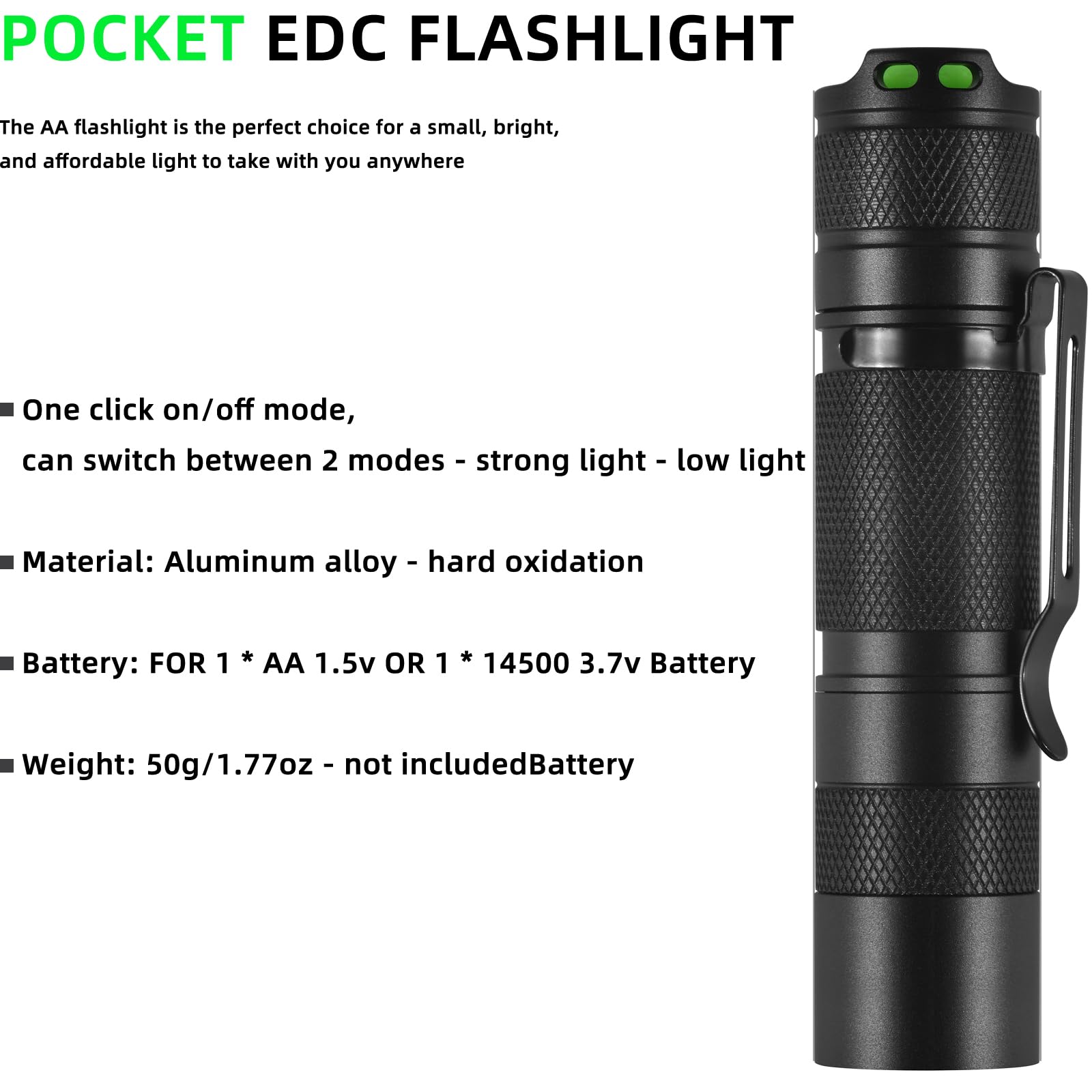 Mua Mini AA Pen Portable LED Light, Super Bright, Waterproof Keychain ...