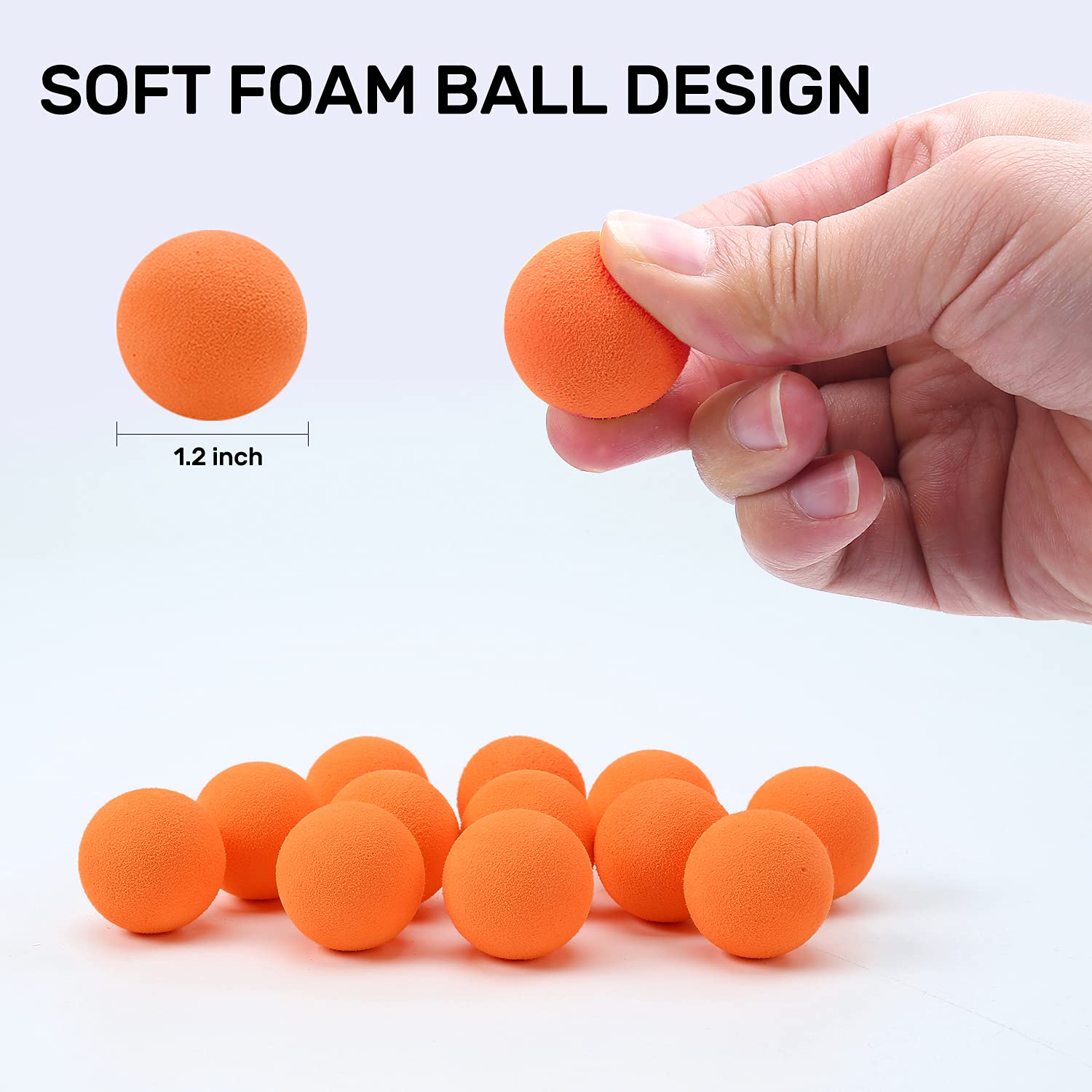 Mua 48 Pieces Power Popper Refill Balls Soft Foam Balls Approx 1.2 Inch ...