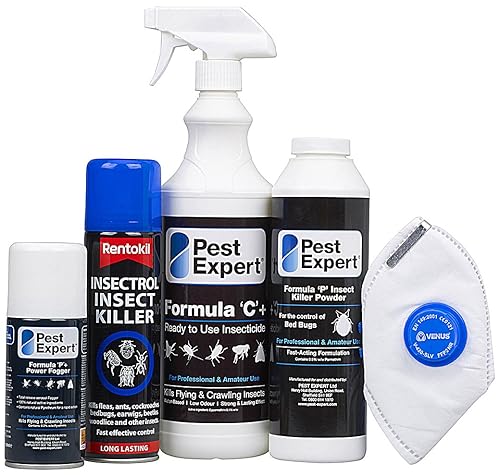 Pest Expert Formula 'C' Bed Bug Killer Spray 1ltr and Formula 'P' Bed ...