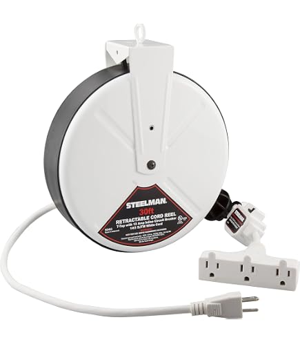 Extension Cord Retractable Alert ProReel 5030MFR Heavy-Duty Reverse ...