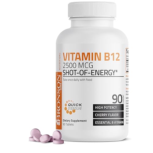Vitamin B12 2500mcg Shot of Energy Fast Dissolve Chewable Tablets ...