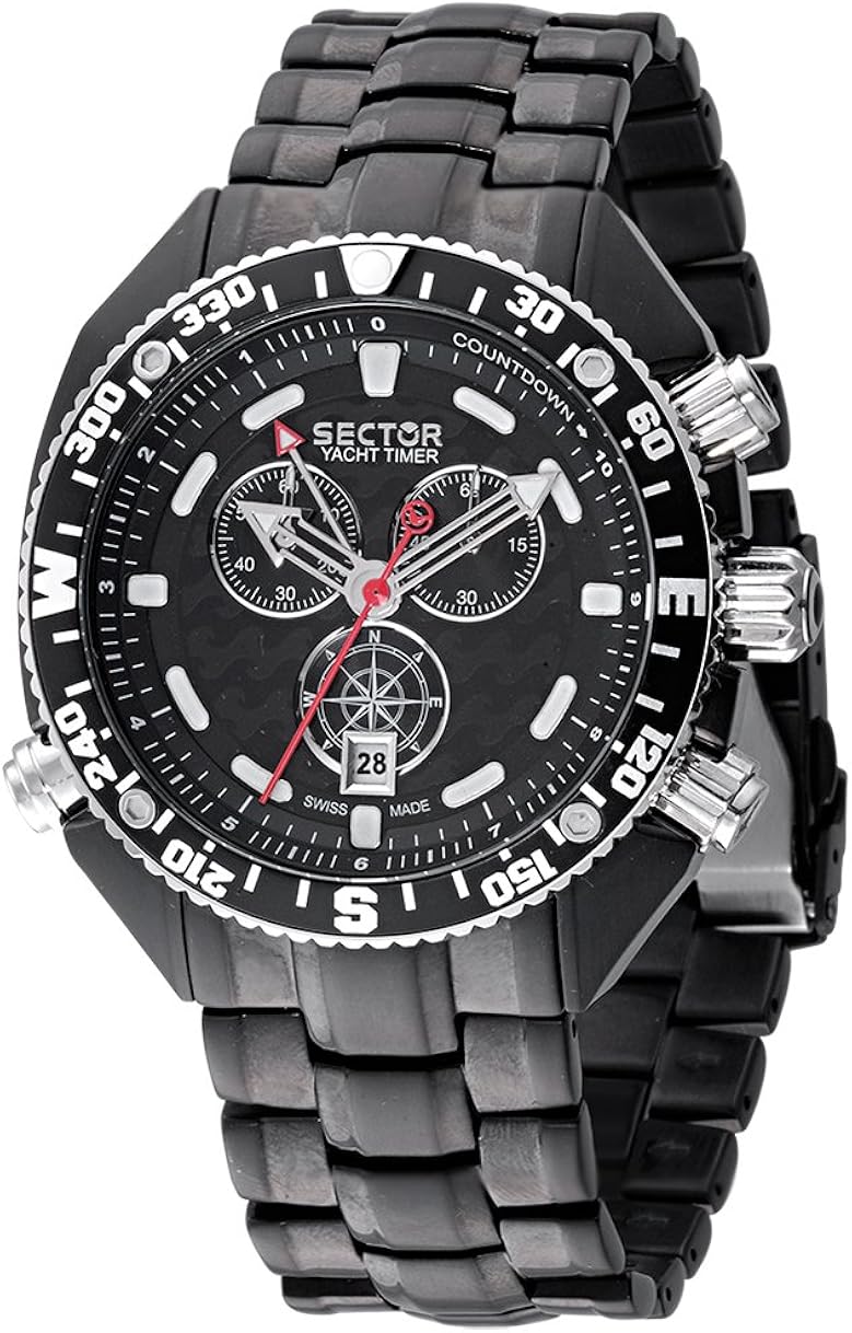 Sector Men's Watch R3273966025 in Collection Yacht Master with Black ...
