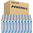 Amazon.com: Powermax 100-Count AAA Batteries, Ultra Long Lasting ...