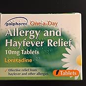 GALPHARM Loratadine 10mg Hayfever and Allergy Relief One-a-Day Tablets ...