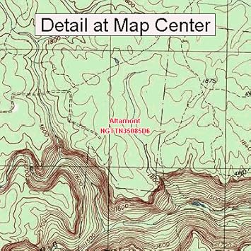 Amazon.com : USGS Topographic Quadrangle Map - Altamont, Tennessee ...