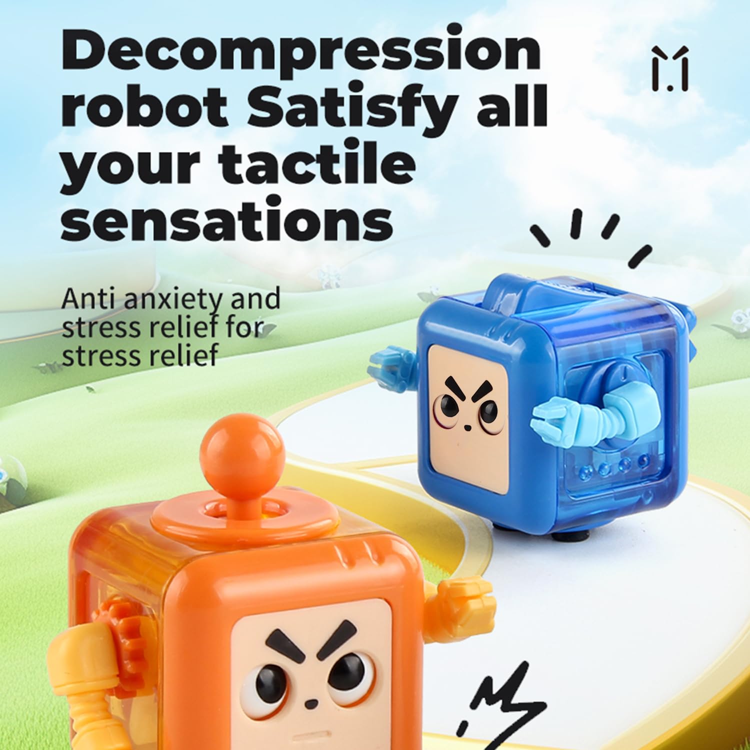 Mua 4P Fidget Robot Cube Fidget Toy, Magic Cube Stress and Anxiety ...