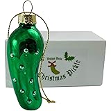 Amazon.com: German Christmas Pickle Ornament Tradition Decor - Green ...