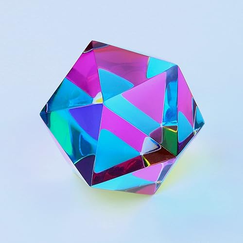 CMY Cubes The Motus (30mm) - Cyan, Magenta & Yellow Polyhedron ...