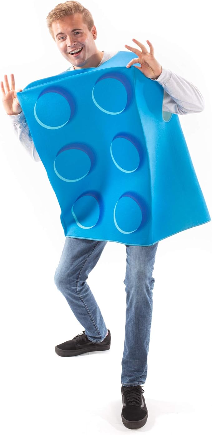 Blue Building Block Halloween Costume - Cool Toy Brick - Funny Outfit ...