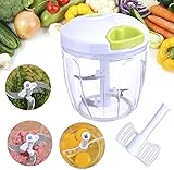 Brieftons QuickPull Food Chopper: Powerful Manual HandHeld Chopper ...