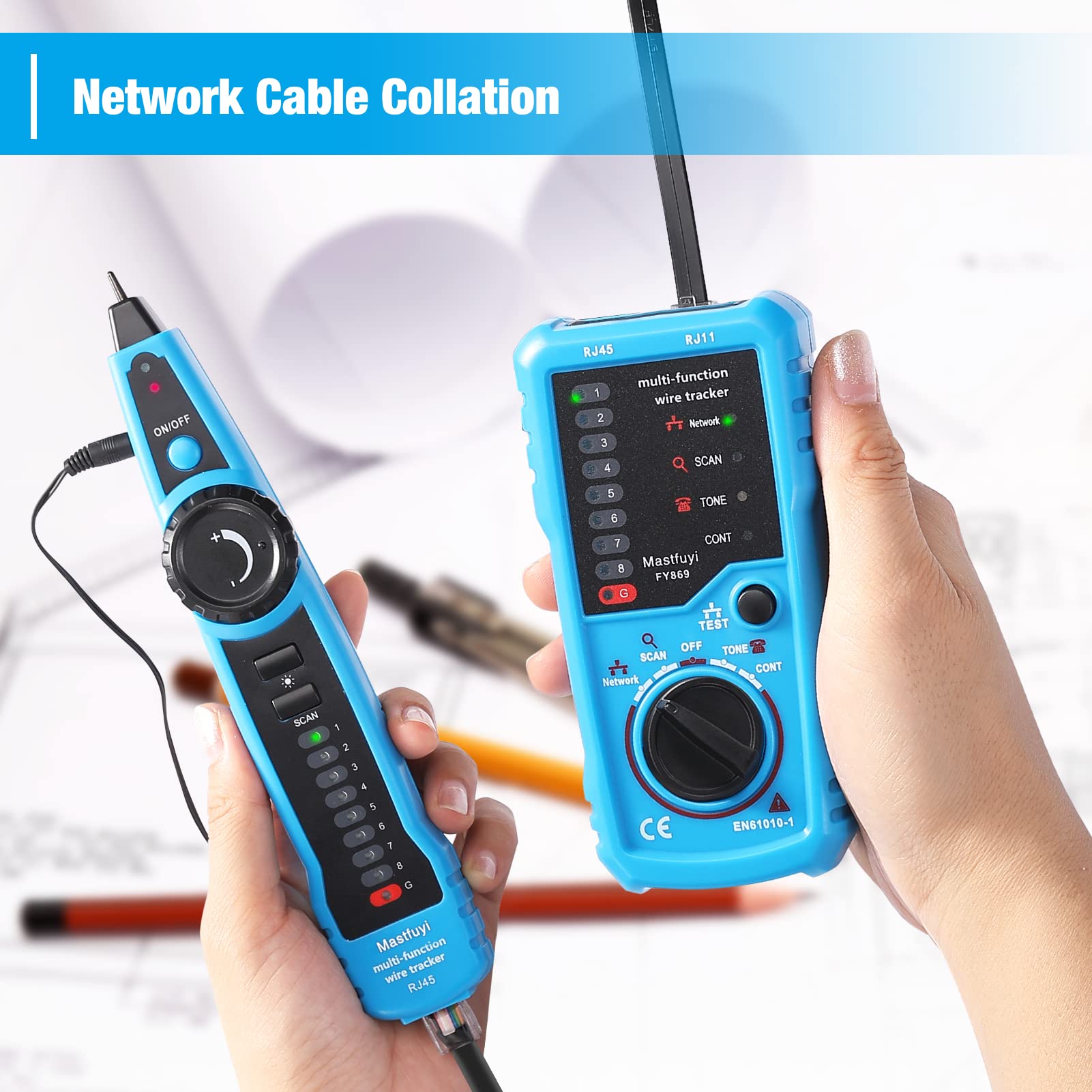 Mua Mastfuyi Network Cable Tester, Cable Tracer with Probe Tone, RJ11 ...