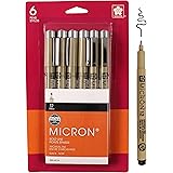 Amazon.com: SAKURA Pigma Micron Fineliner Pens - Archival Black Ink Pens - Pens for Writing ...