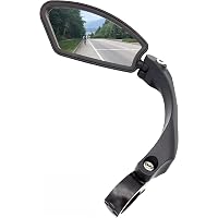Hafny Handlebar Bike Mirror, Unbreakable Stainless Steel Lens, HF-MR080 ...