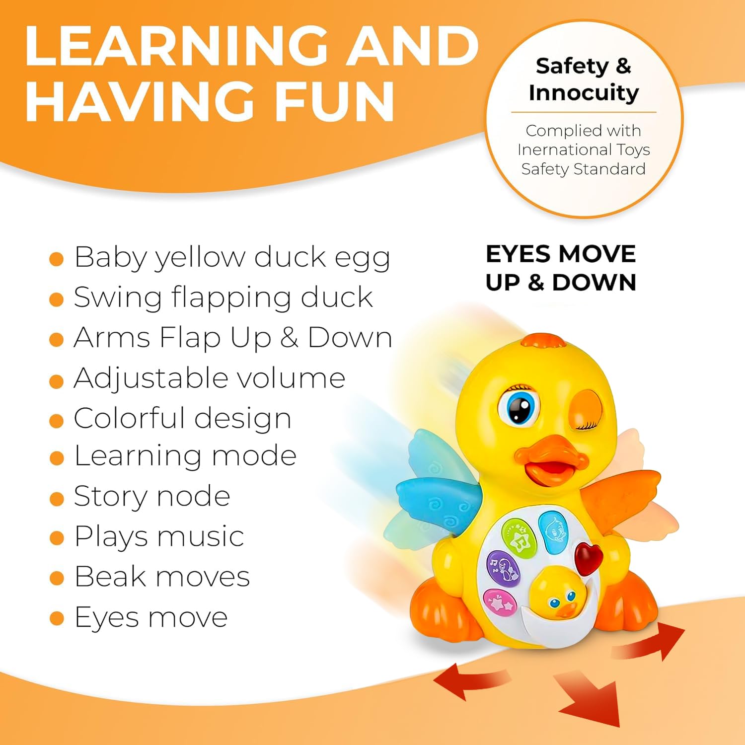 Mua TOYTHRILL Baby Musical Duck Toy, Dancing Walking Yellow Duck ...