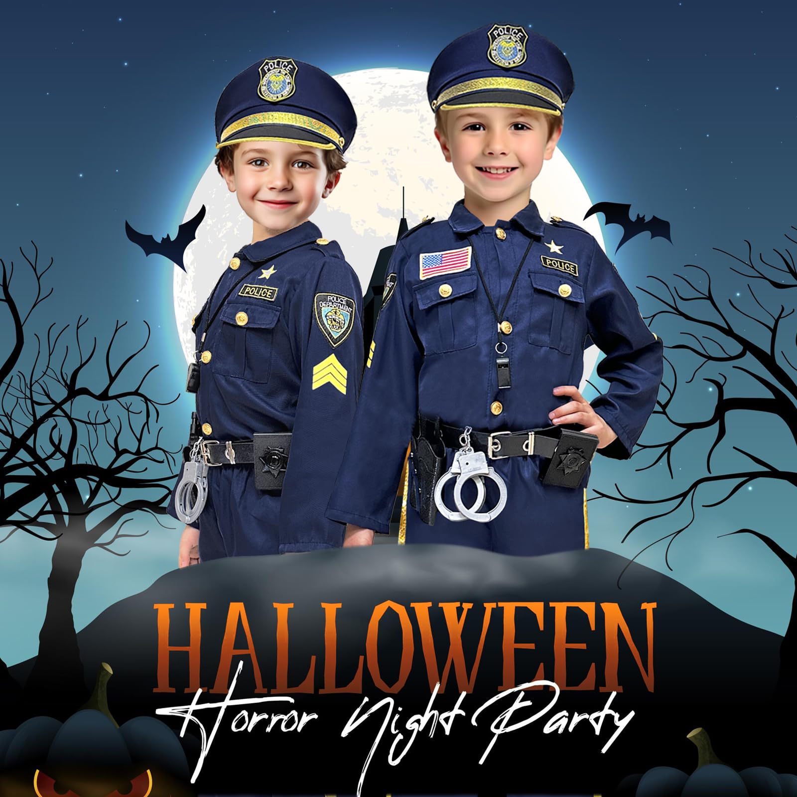 Mua Police Costume for kids Cosplay, Exquisite Police Officer Costume ...