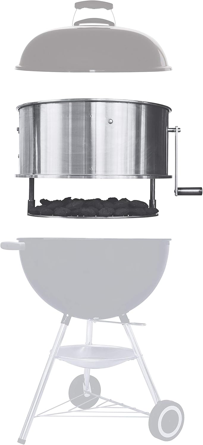 $210 Santa-Maria Style Grill/Rotisserie for Weber 22" - Pitmaster Club