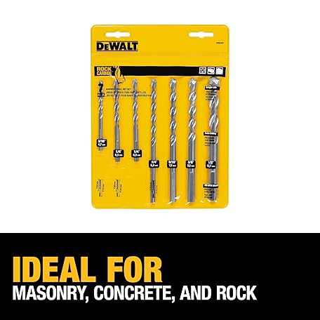 Mua DEWALT Masonry Drill Bit Set, Percussion, Concrete & Block, 7-Piece (DW5207) trên Amazon Mỹ ...