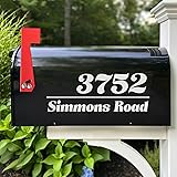 Amazon.com: LESOON Mailbox Numbers Street Address Reflective Vinyl ...