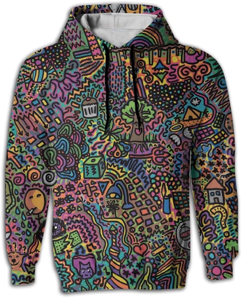 Psychedelic Outwear Guys Fashion Hoodies For Men: Amazon.ca: Clothing ...
