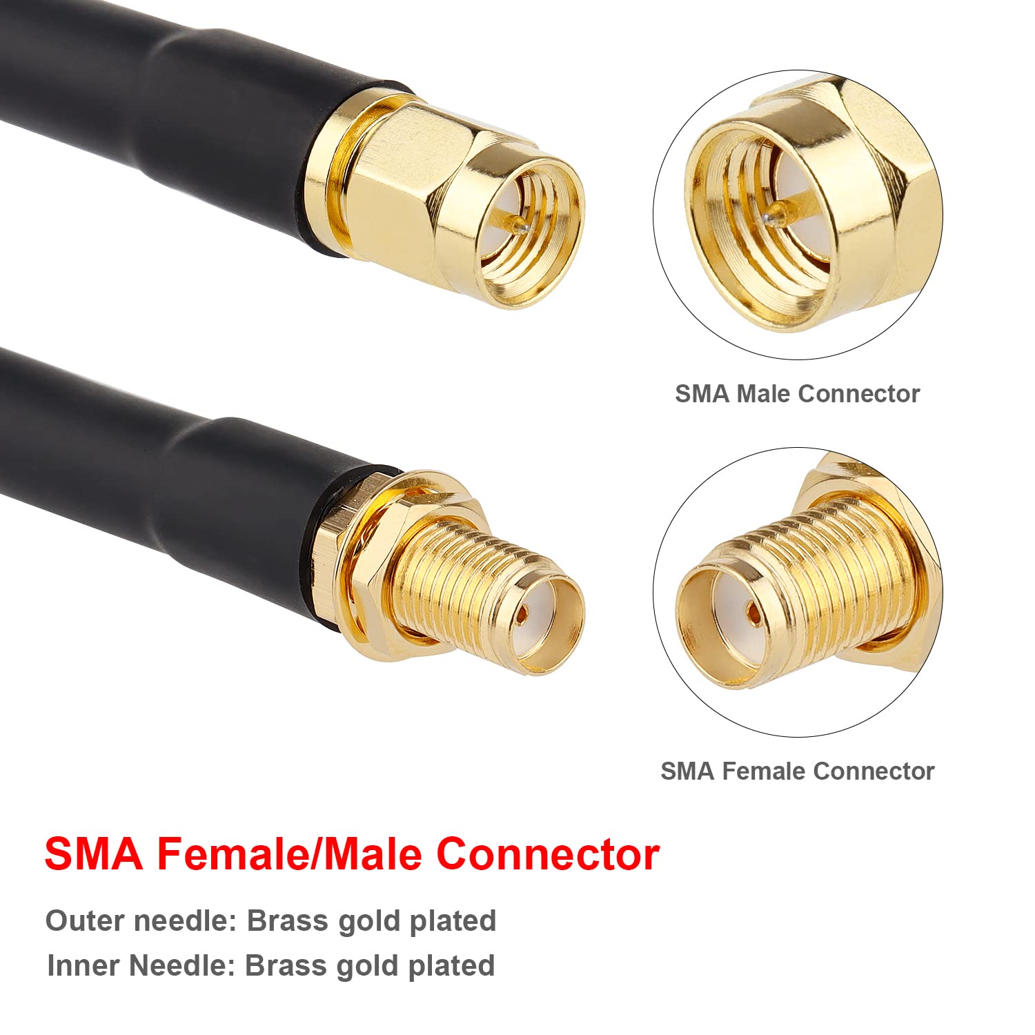 Mua XRDS -RF SMA Cable 1FT, SMA Extension Cable with SMA Male to SMA ...