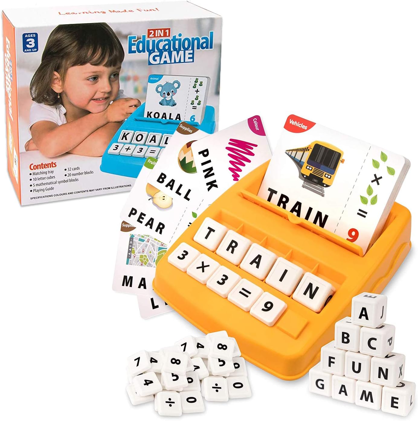 Reading & Writing Literacy Fun ABC Matching Games Spelling Reading and ...