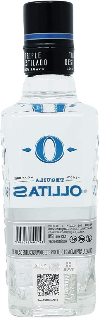 Tequila Orendain Ollitas Bco Td 375 ml: Amazon.com.mx: Alimentos y Bebidas
