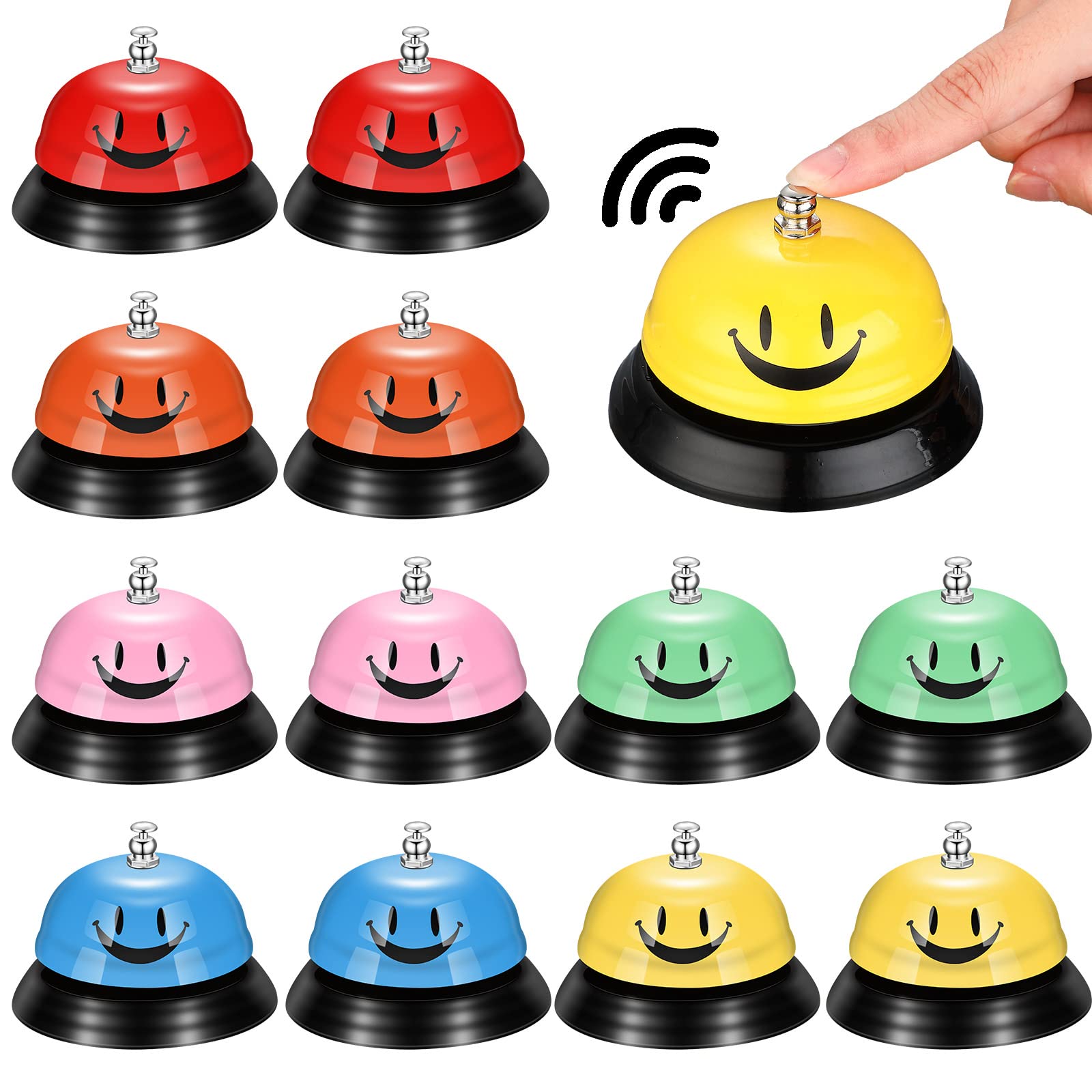 Mua 12 Pcs Call Bell Service Bell 3 Inch Diameter Desk Bell Dinner Bell ...