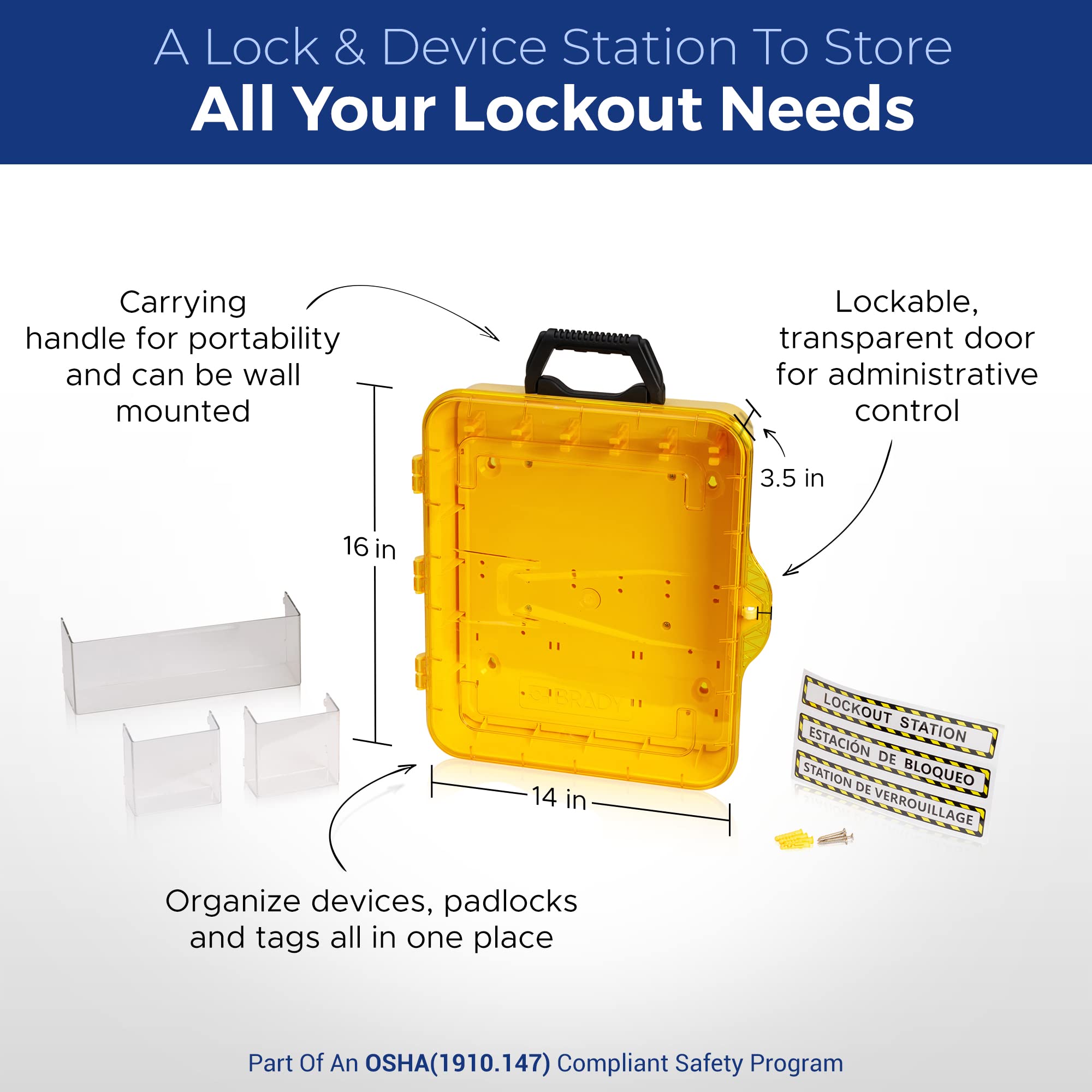 Mua BRADY Lockout Tagout Station with Loto Devices. Lock Out Tag Out ...
