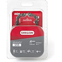 Amazon.com: Oregon S55 AdvanceCut Chainsaw Chain for 16-Inch Bar -55 ...