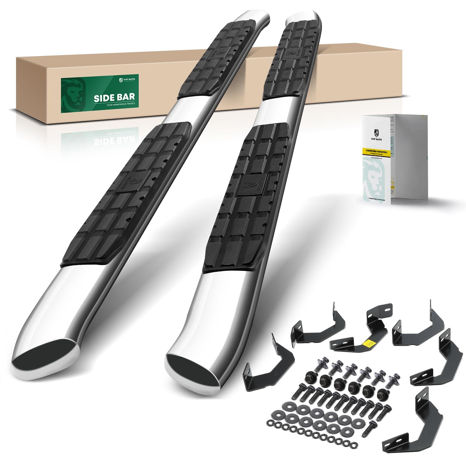 YHTAUTO 4.25" Running Boards Side Steps Fit Toyota Tacoma 2005-2023 ...