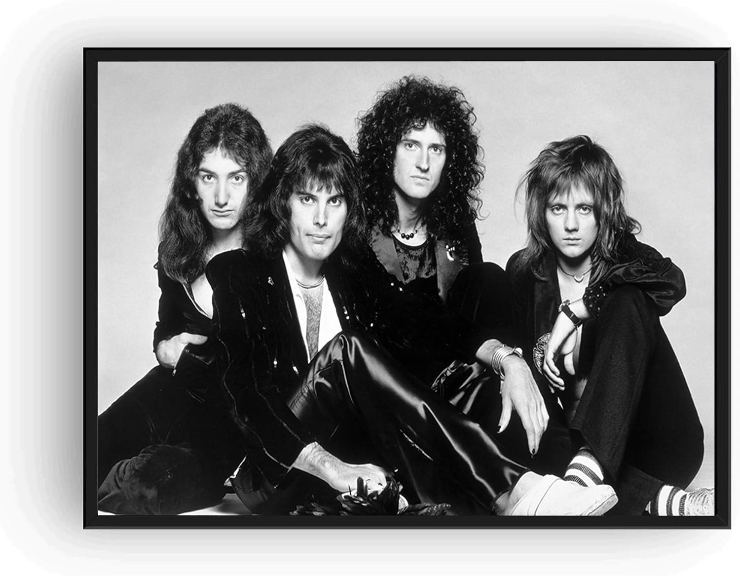 Amazon.com: Mile High Media Queen Poster Black and White Wall Art Print ...