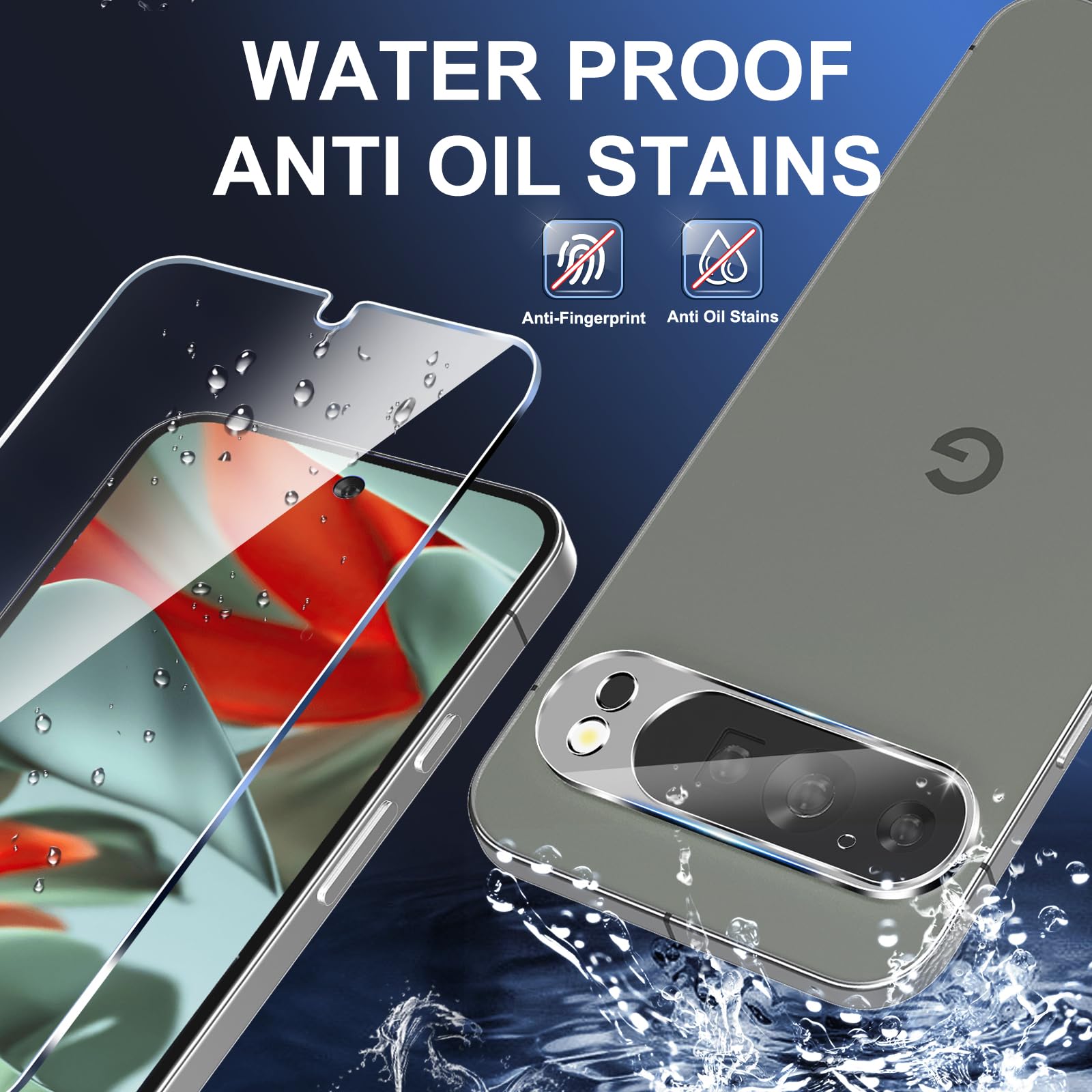 Mua [3+3 Pack] for Google Pixel 9 Pro Screen Protector, 9H Tempered ...