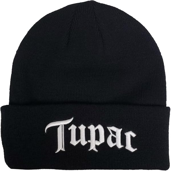 Tupac Black And White Beanie