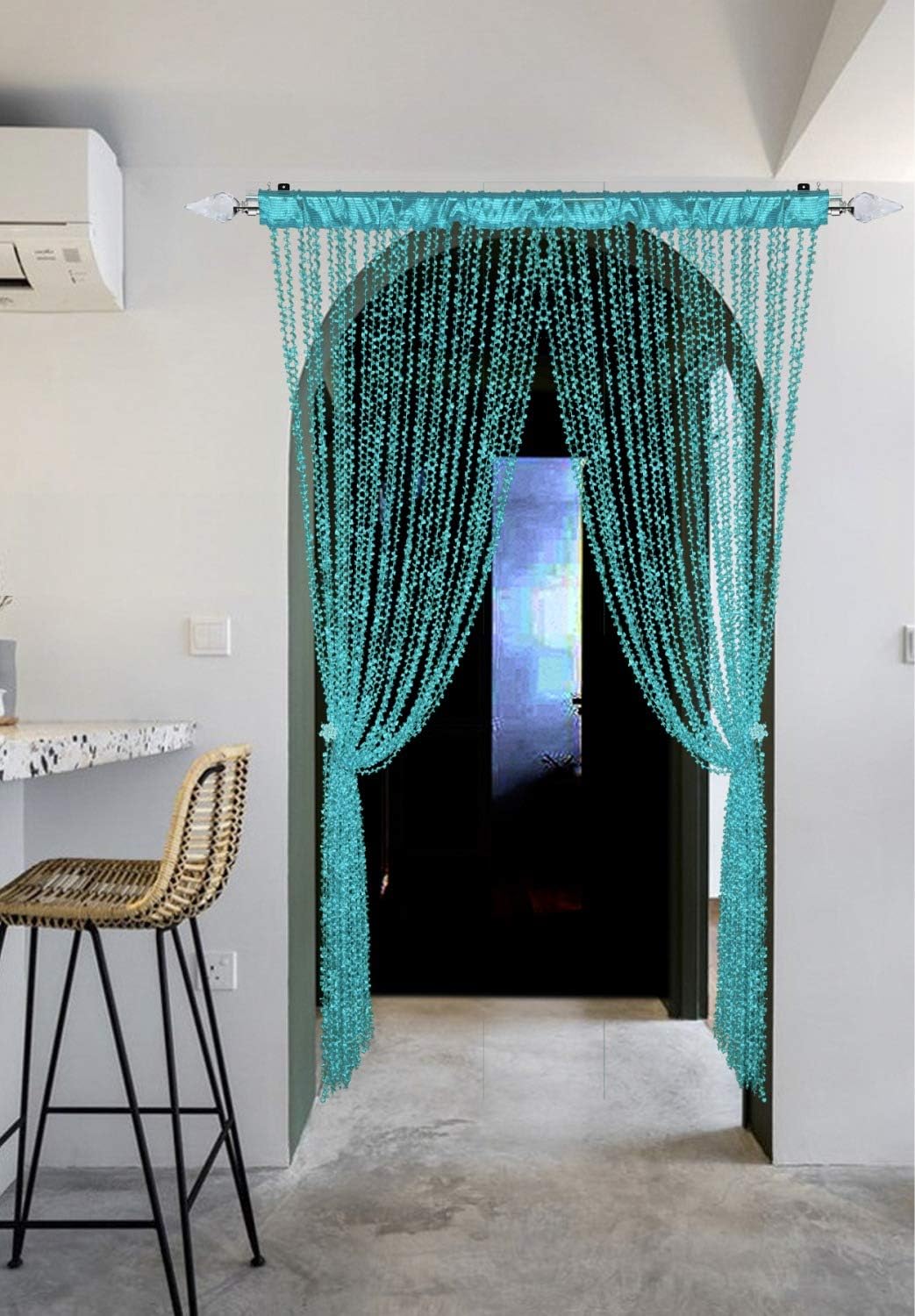 Buy rainbow furnishings polyester threads swirl hanging decorative ...