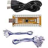 Amazon.com: SJ@JX Arcade Game Controller USB Encoder Board Gamepad LED Microswitch Button Analog ...