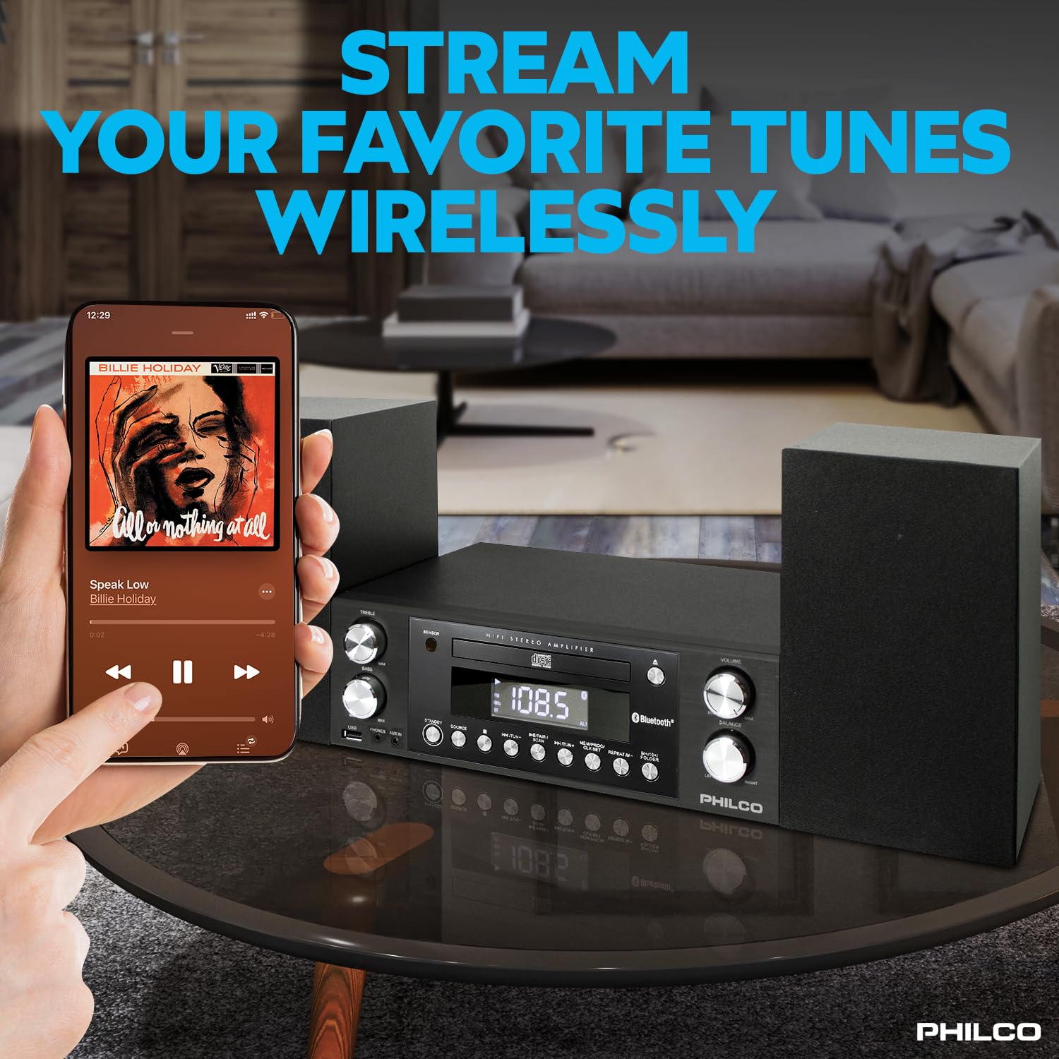 Mua Philco Executive Shelf System - All-in-One Bluetooth Home Stereo ...