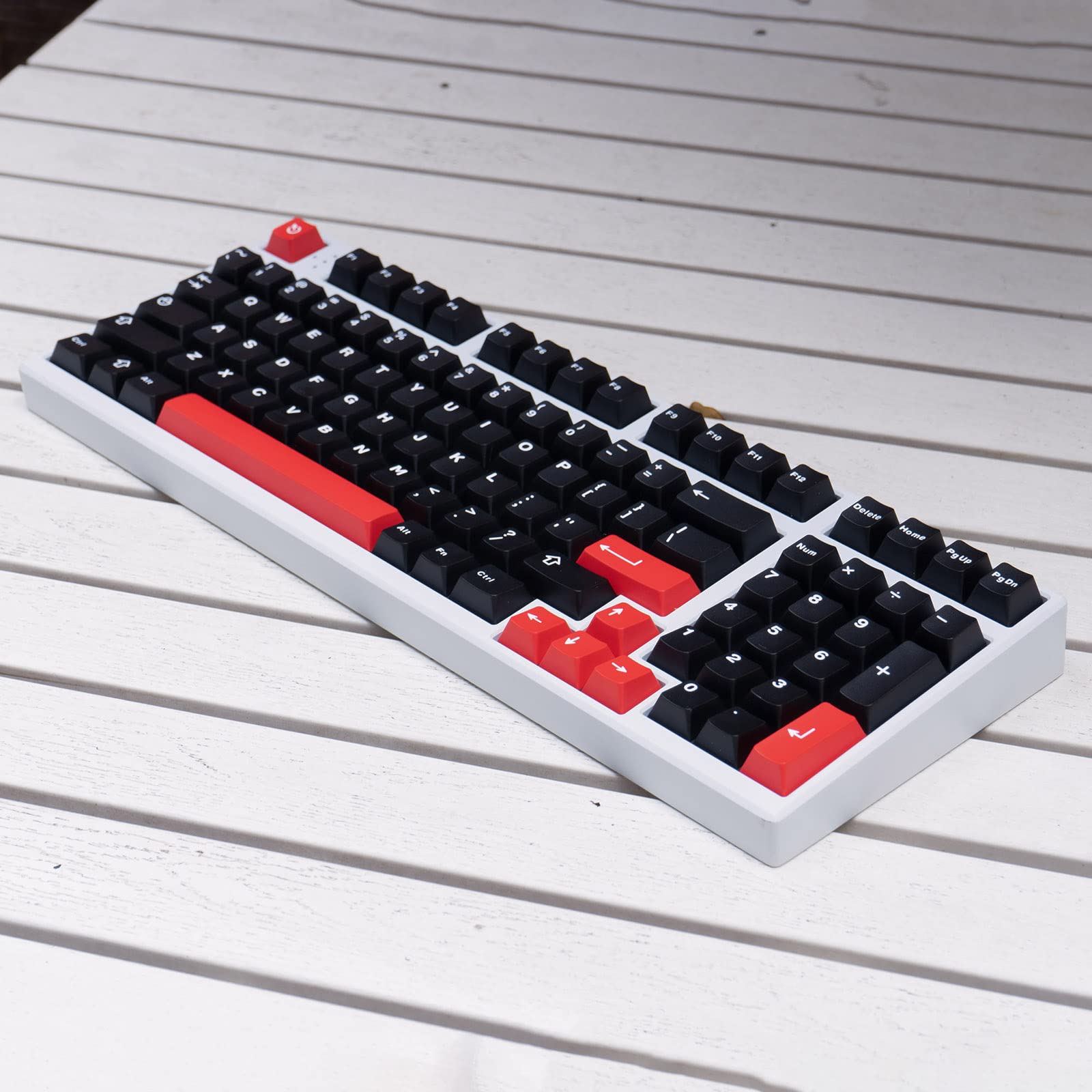 Mua mintcaps Black Key Cap Cherry Profile Double Shot WOB Key Cap Set ...
