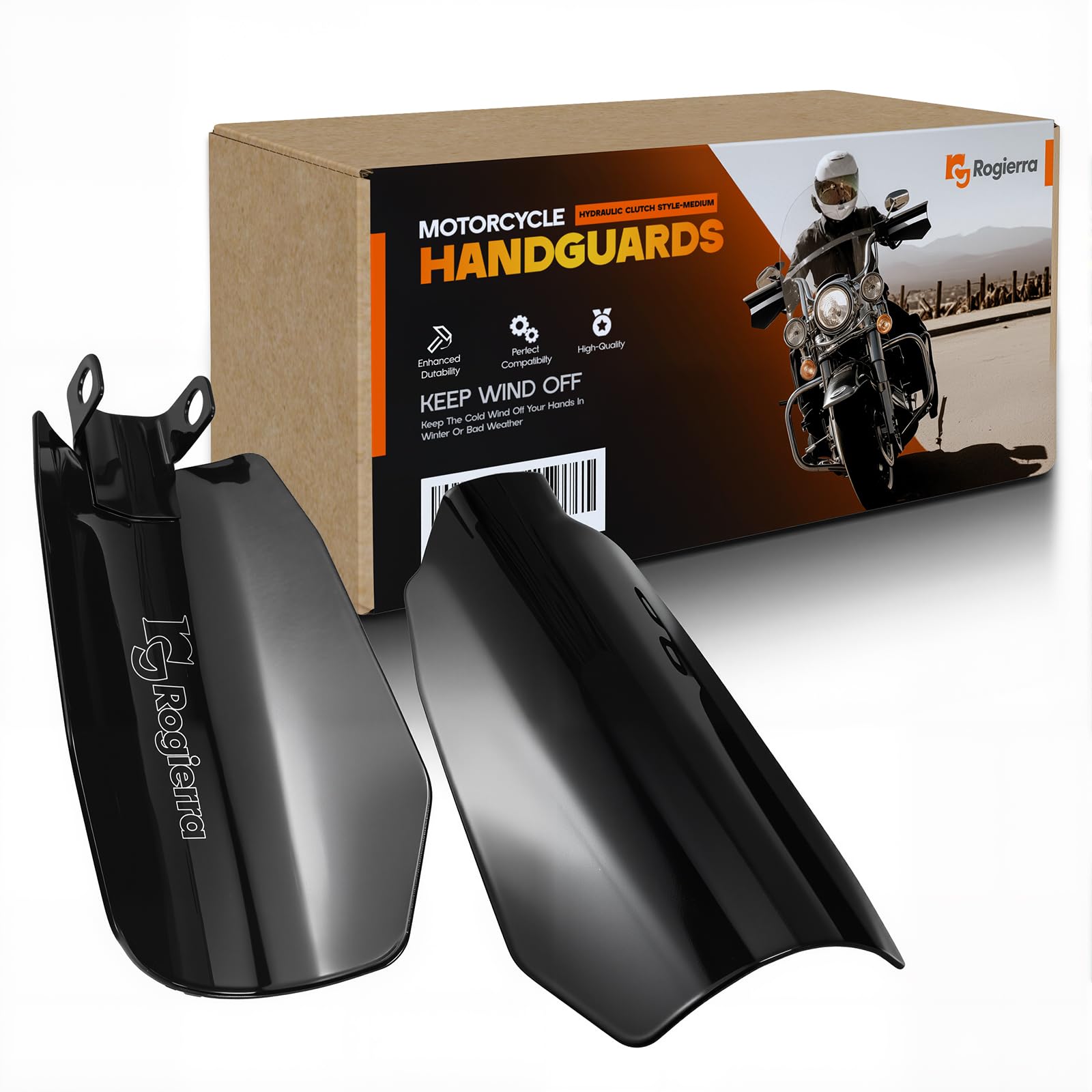 Motorcycle Handguards Coffin Cut Hand Guards Compatible with Harley ...