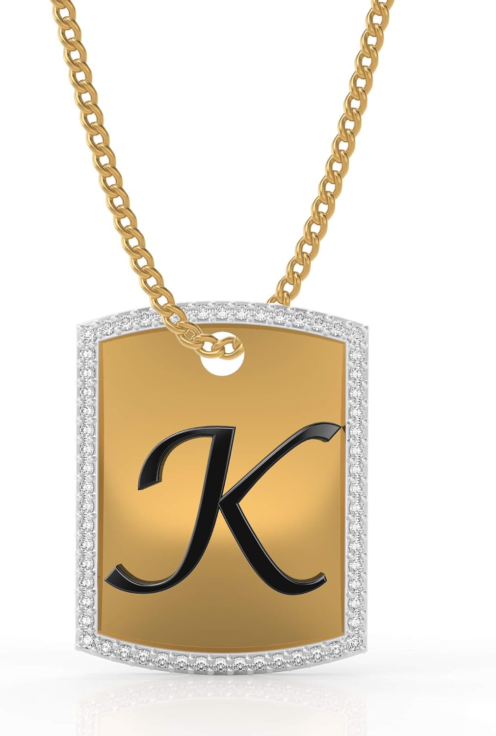 Buy Designer Gold Plated Silver K Letter Pendant Stylish For Women at ...