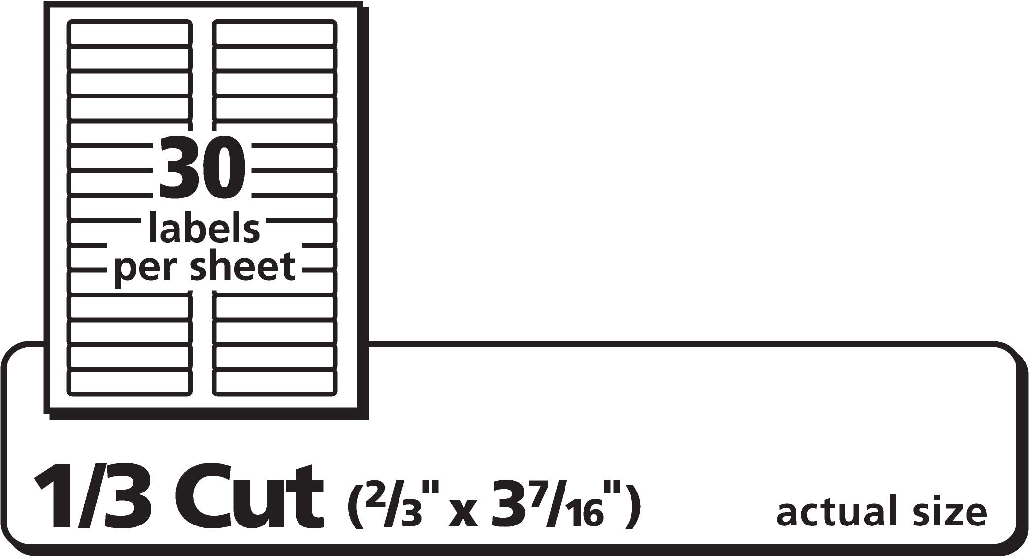 Avery Folder Labels Template