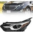Amazon.com: LEAVAN Halogen LED DRL Projector Headlights Assembly Fit for 2018 2019 2020 2021 ...