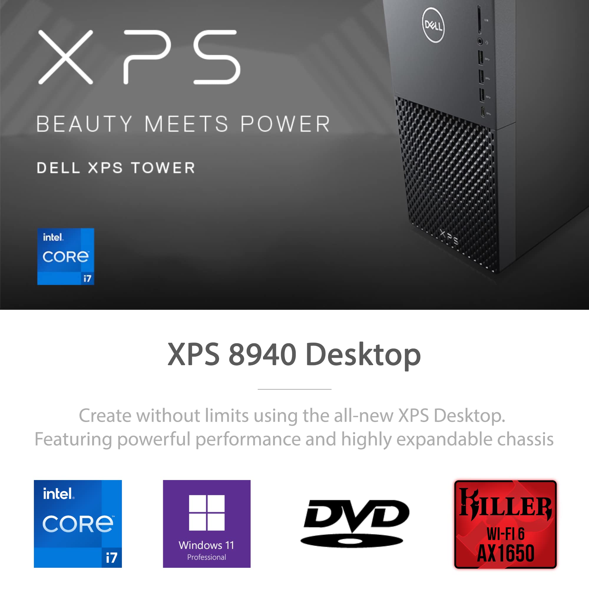 Mua Dell Newest XPS 8940 Business Desktop, Intel Core i7-11700, 64GB ...