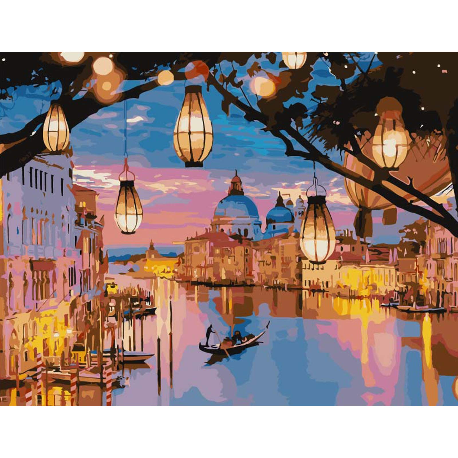 Paint by Numbers, Night Venice Paint by Numbers Kits for Adults ...