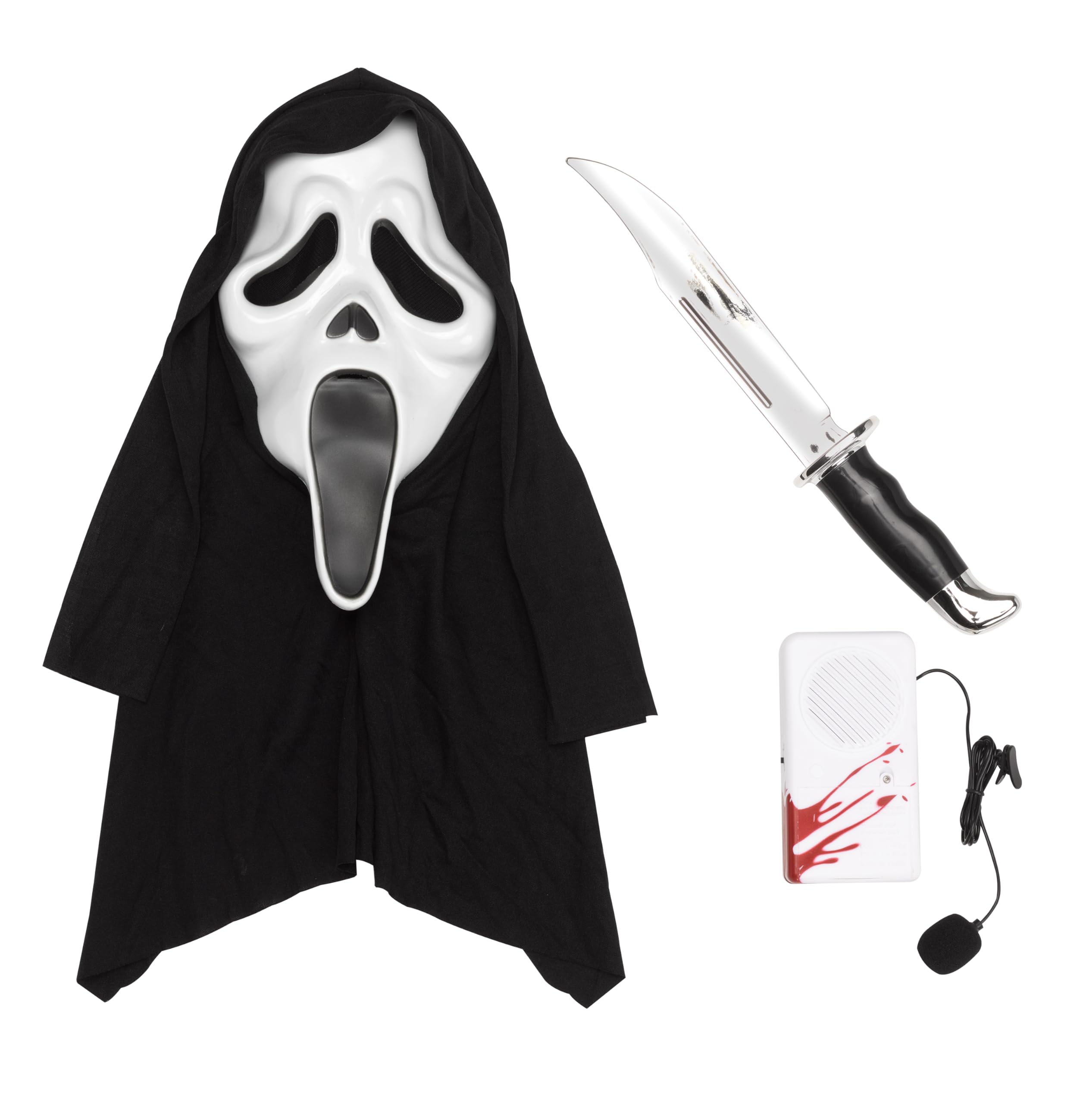 Fun World Officially Licensed Ghost Face Slayer Kit With Voice Changer ...