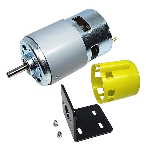 775 DC Motor DC 12V 7500-15000RPM & Bracket High Speed Large Torque Low ...