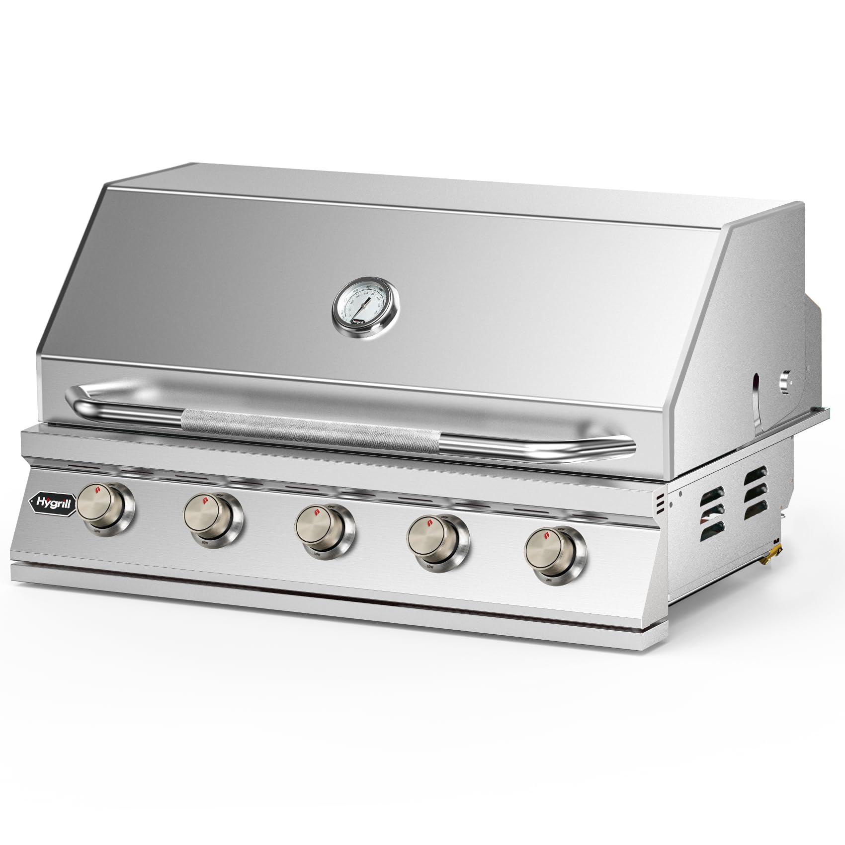 Hygrill 40-Inch Built In Grill, Stainless Steel 5-Burner Grill Head for ...