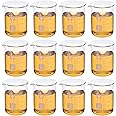 Amazon.com: PATIKIL 250ml Low Form Glass Beaker, 12 Pack 3.3 Borosilicate Glass Graduated ...