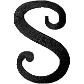 Amazon.com: Embroidered Iron-On 3 Inch Script Monogram Letter L (Black)