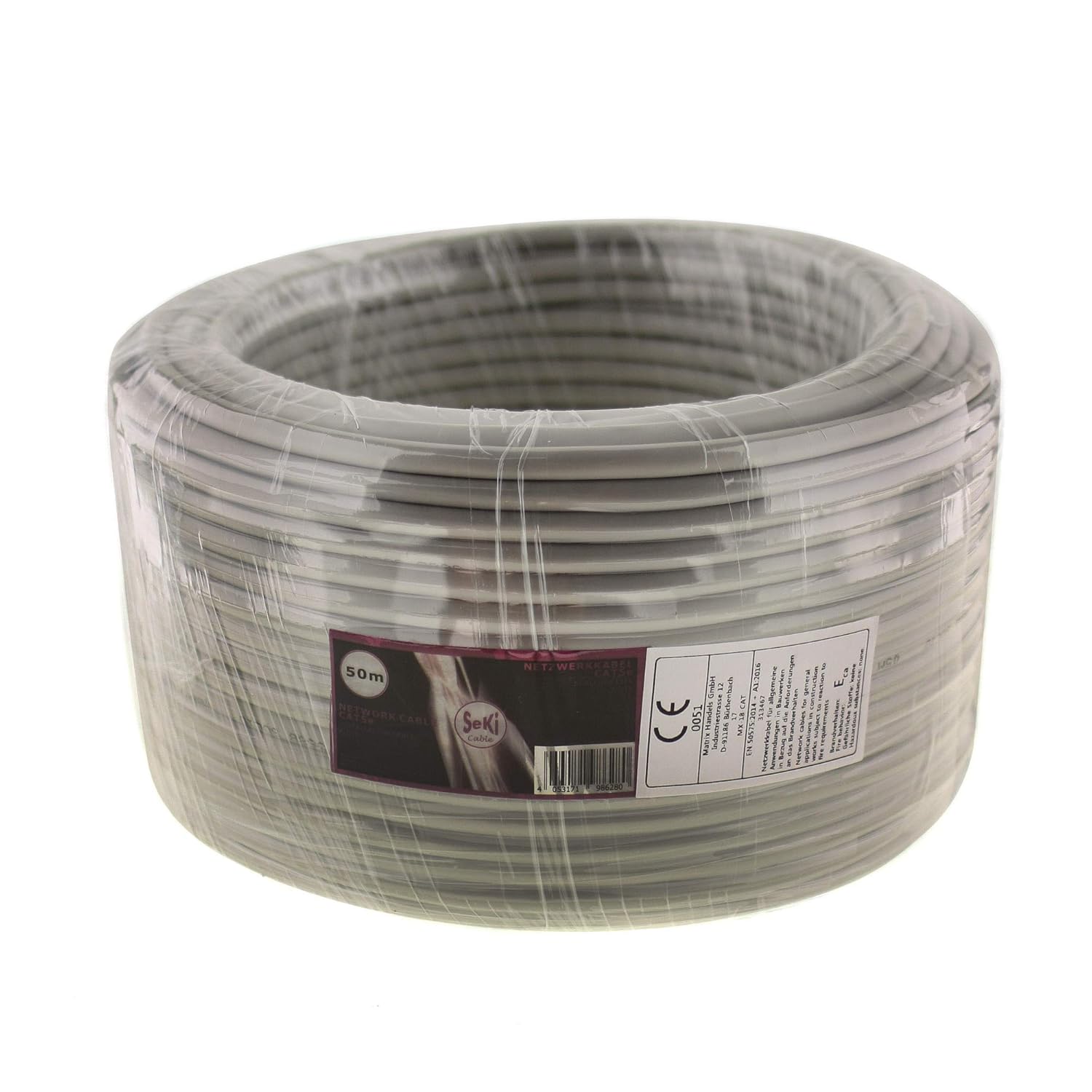 SeKi Network Cable Cat. 5e 50 m F/UTP, Installation Cable – LAN ...